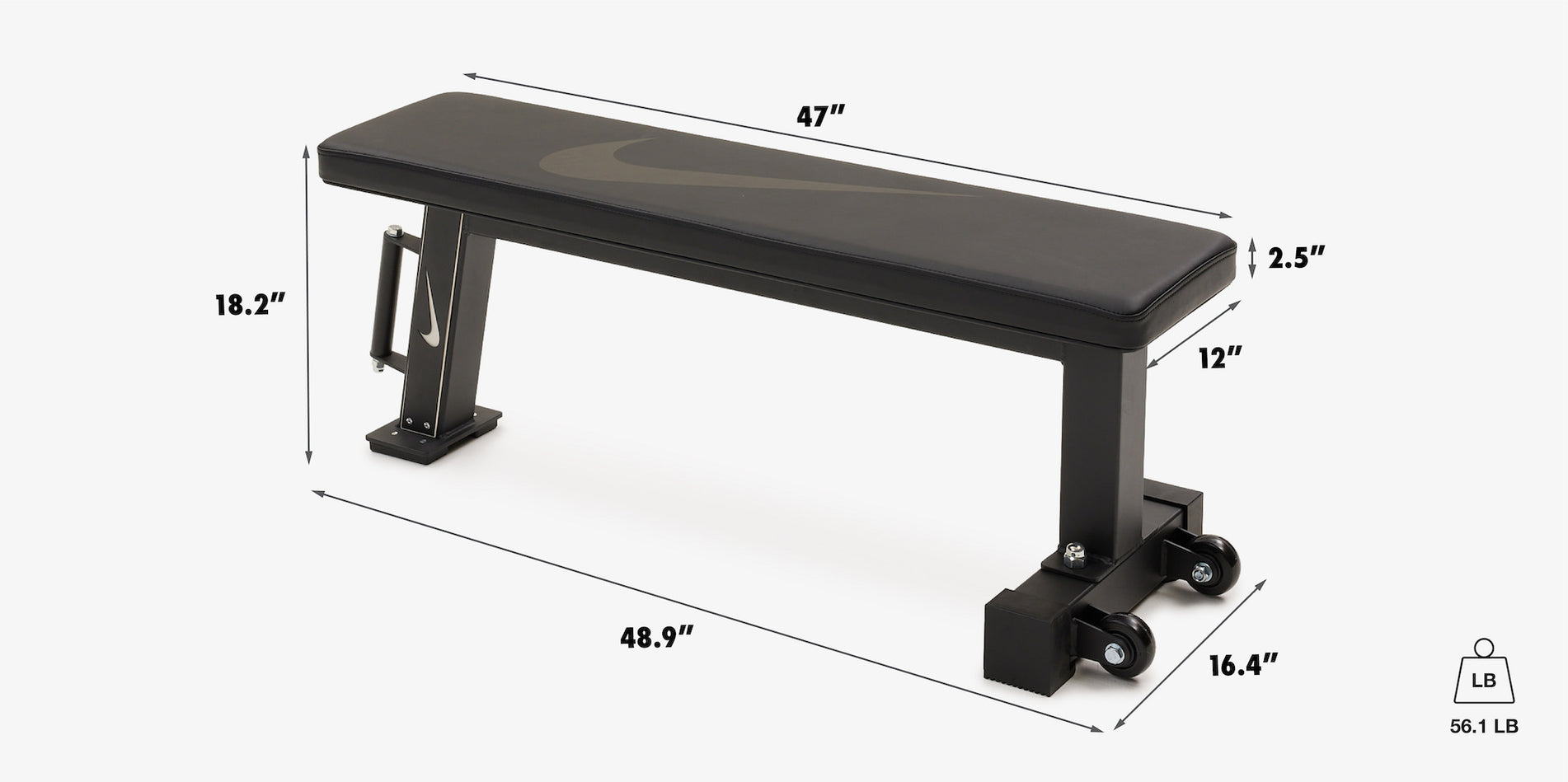 Nike Rolling Weight Bench – Nike Strength