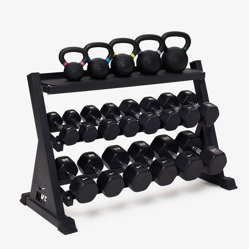Nike Kettlebell & Dumbbell Storage Rack – Nike Strength US
