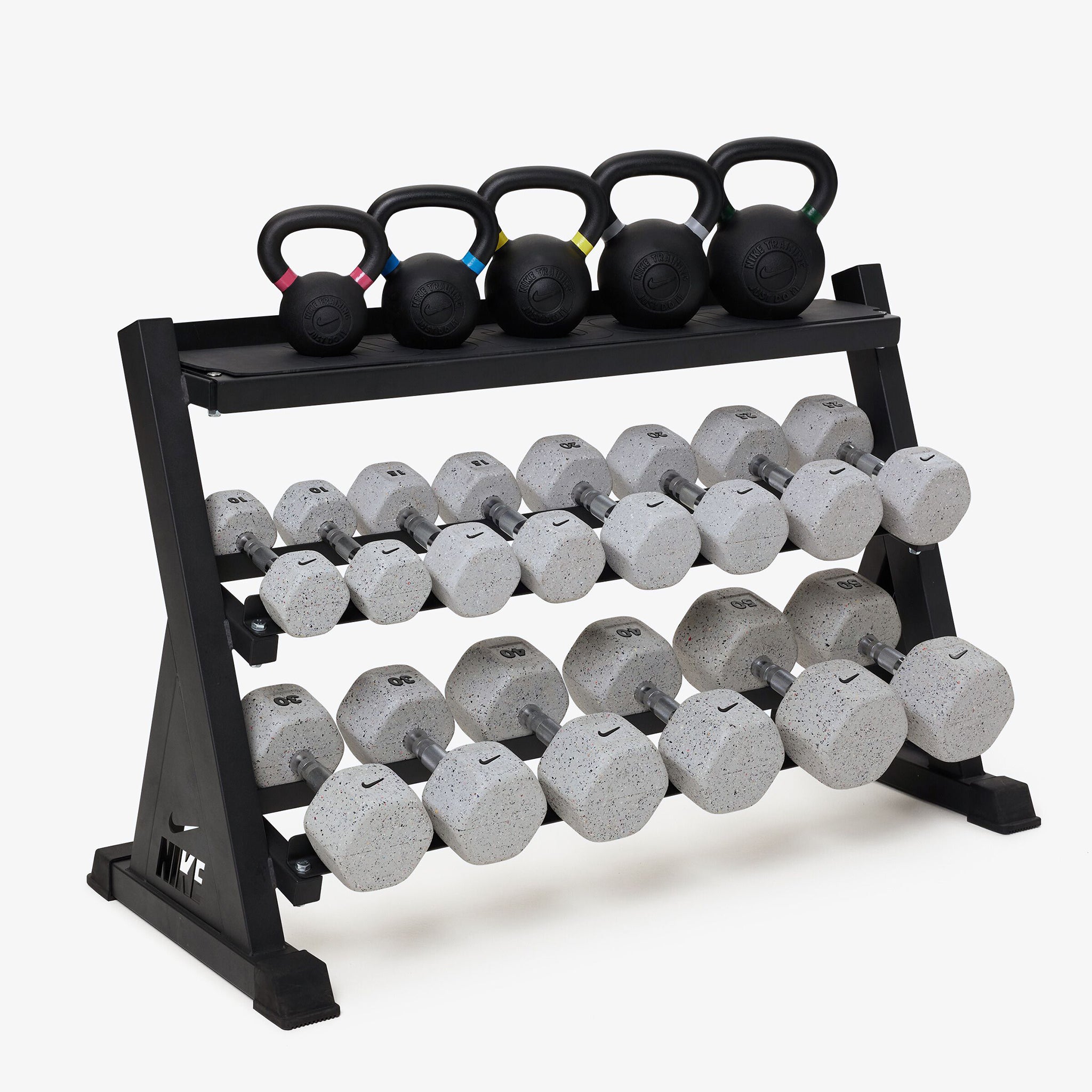 Nike Kettlebell & Dumbbell Storage Rack – Nike Strength US